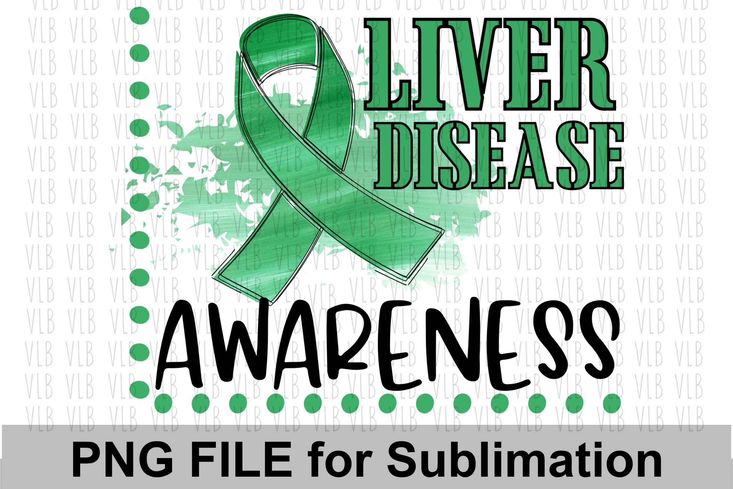 Liver Disease Ribbon Personalized Liver Cancer Ribbon (Emerald Green)
