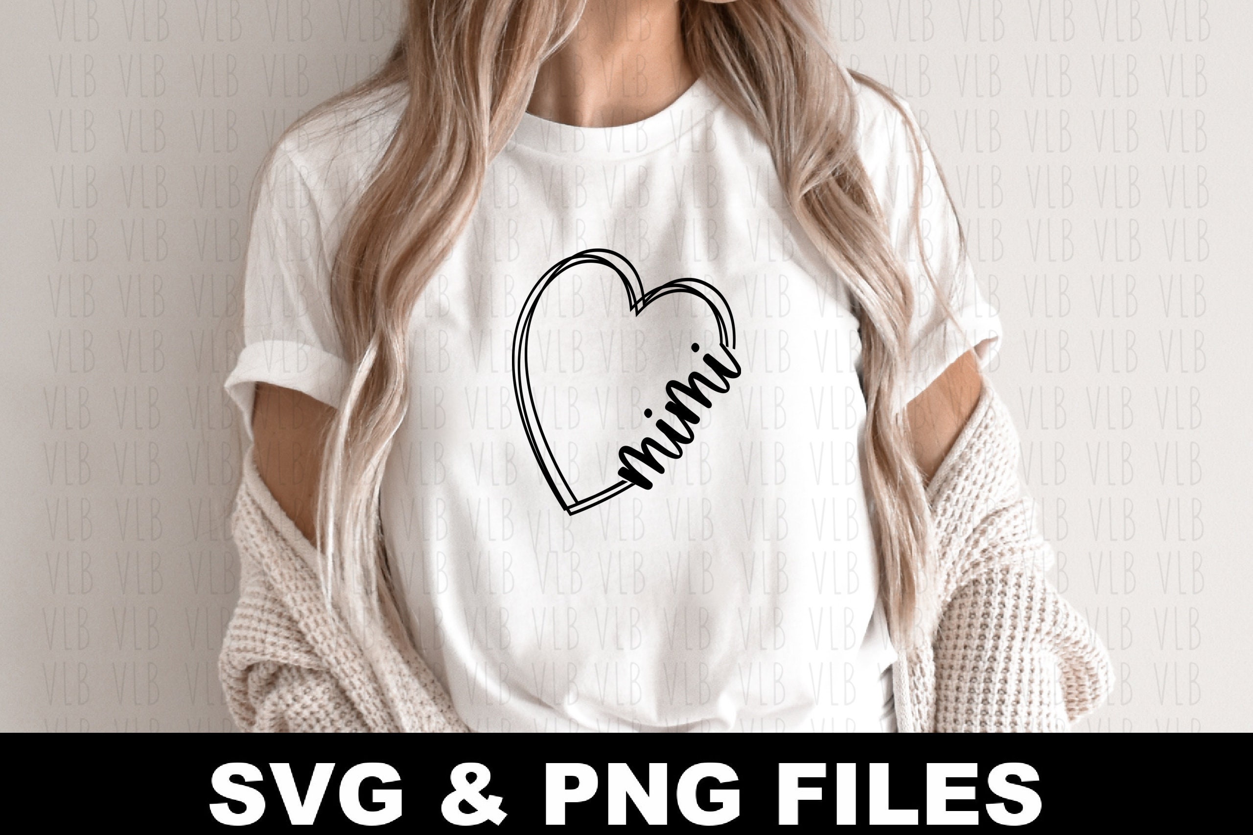 MIMI HEART FRAME Svg and Png Cricut and Silhouette Designer - Etsy