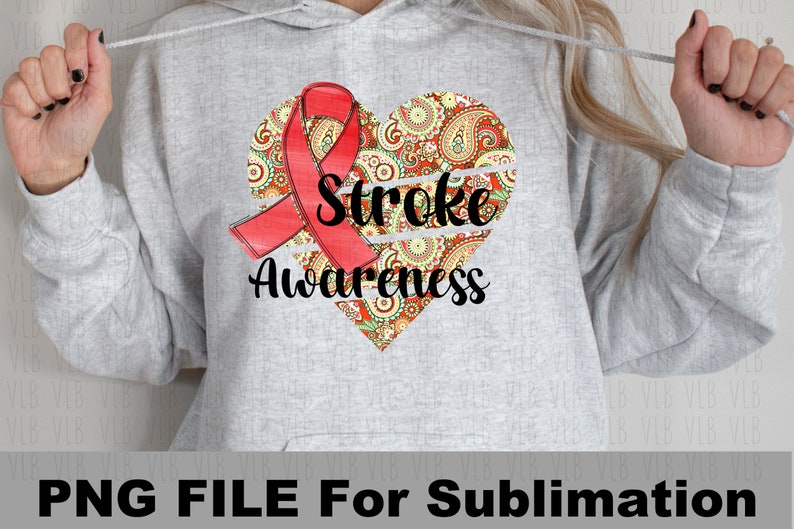 STROKE AWARENESS RIBBON - Heart Disease Awareness Clipart, Red Ribbon ...
