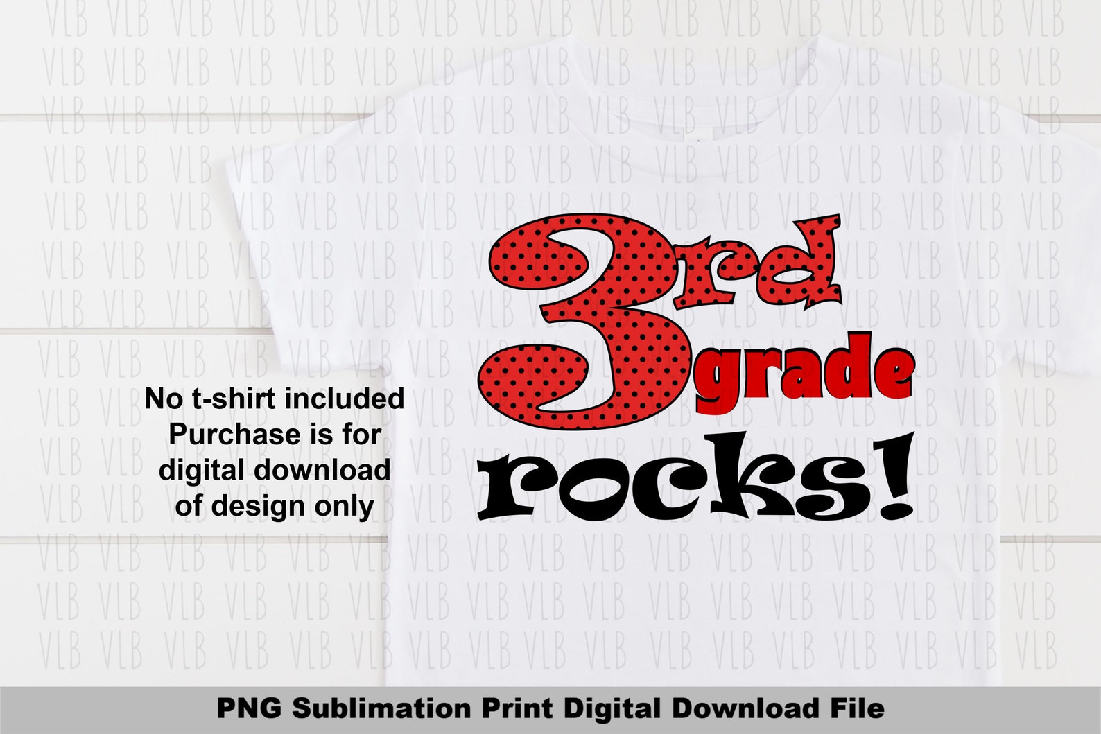 3RD GRADE ROCKS Png File For Students Back To School Kids | Etsy