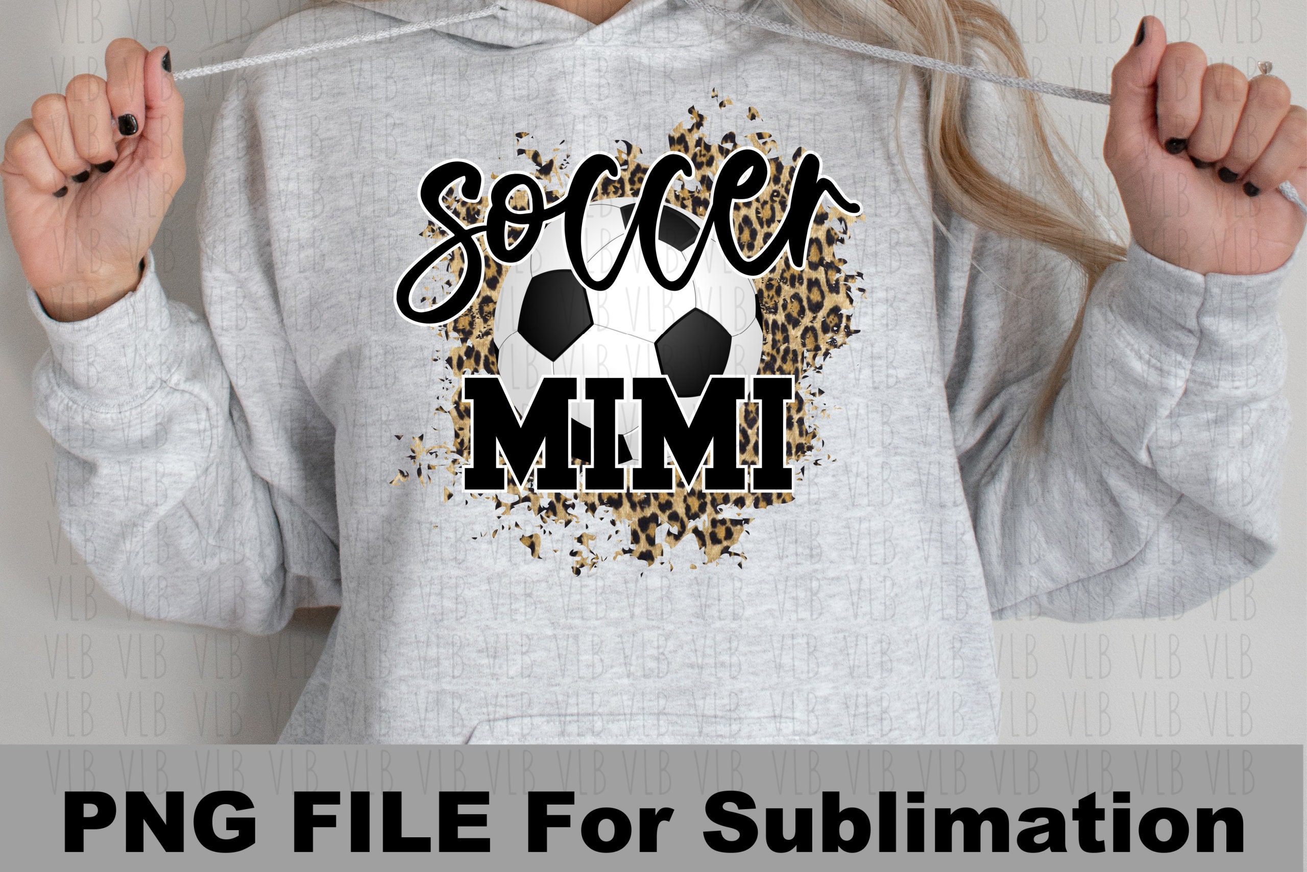 SOCCER MIMI on Cheetah Sublimation Png File, Sports Design for Mother's ...