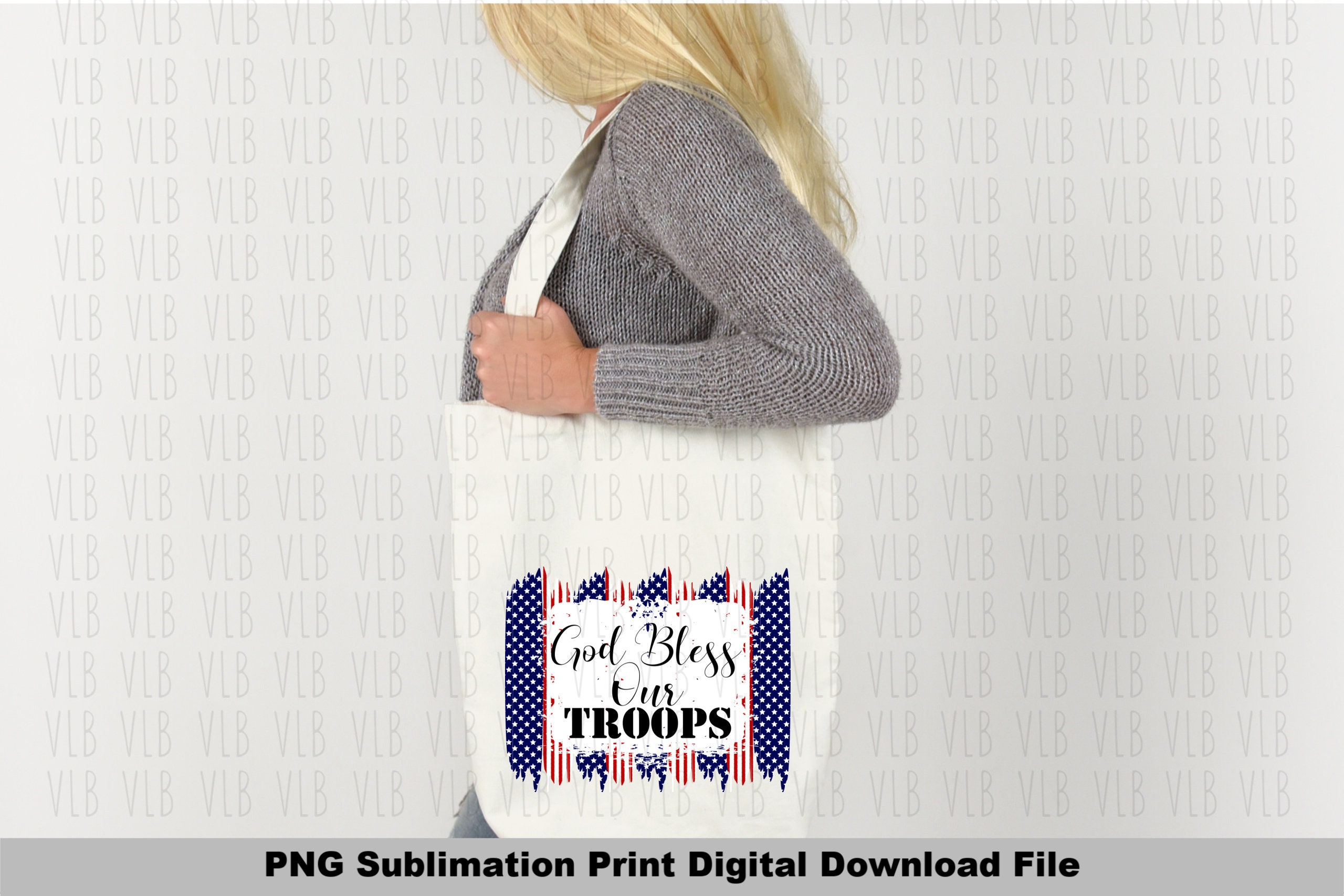 GOD BLESS OUR Troops Png File American Patriotic | Etsy