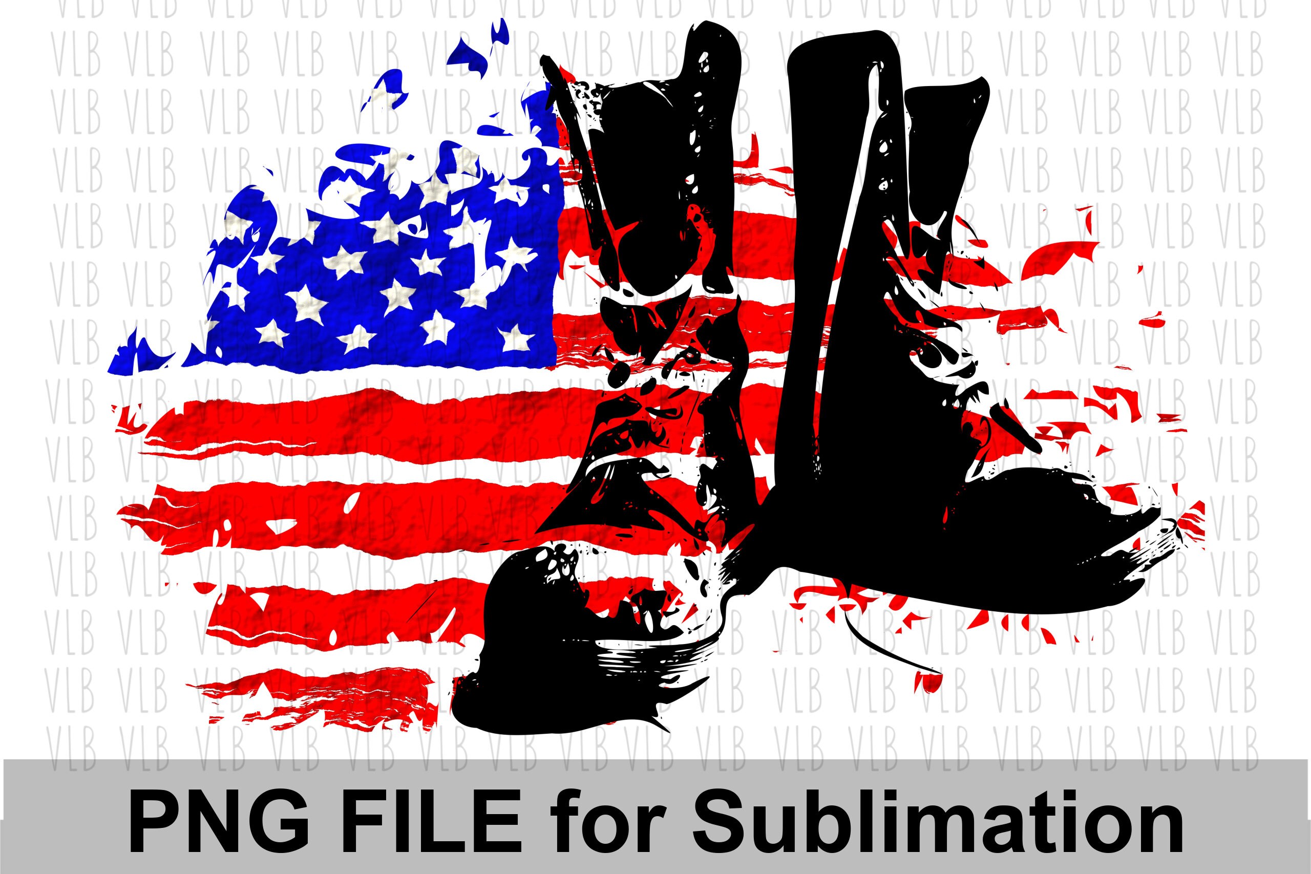 COMBAT BOOTS and US Flag Png File Patriotic Digital Clip Art - Etsy