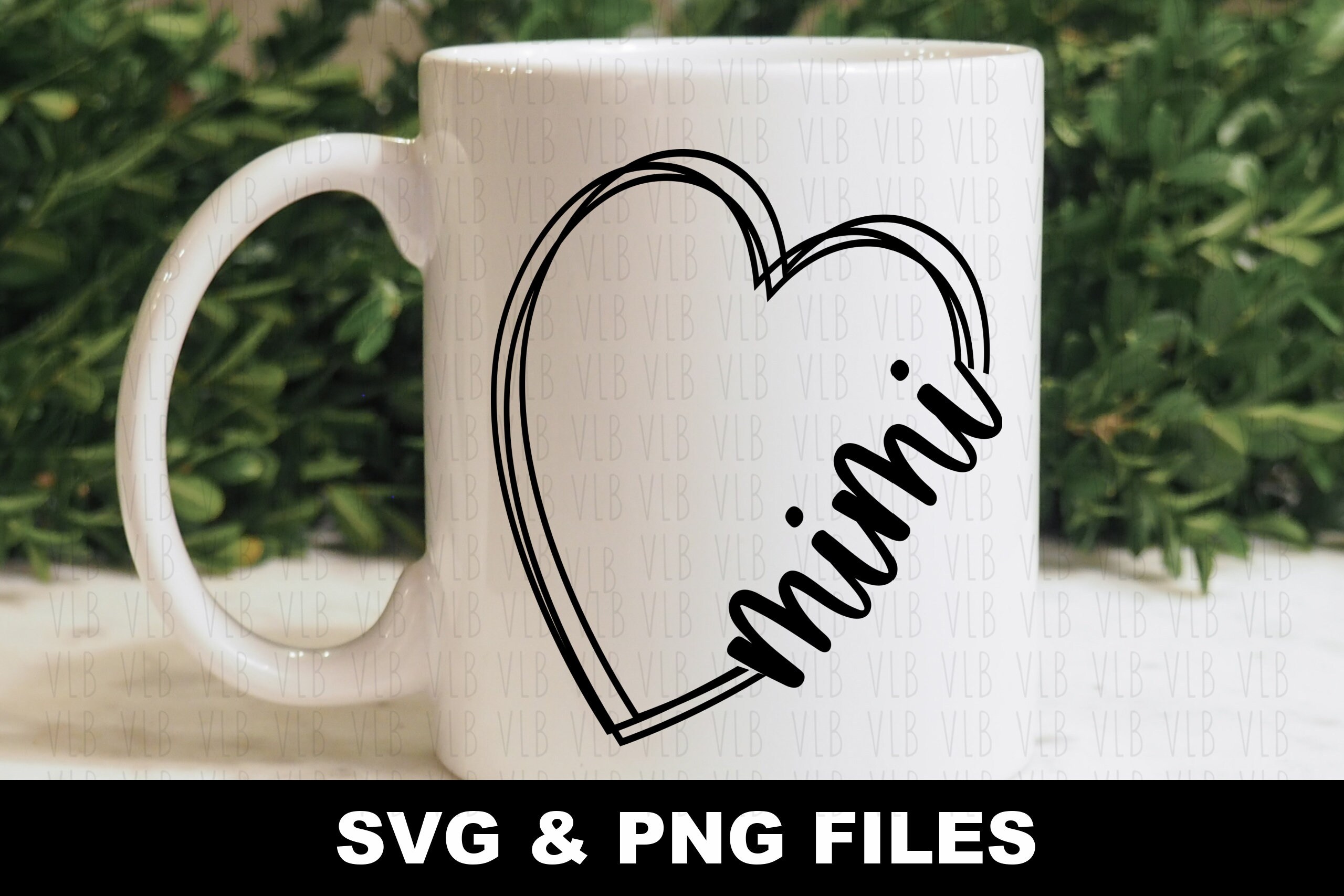 MIMI HEART FRAME Svg and Png Cricut and Silhouette Designer - Etsy