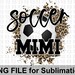 SOCCER MIMI on Cheetah Sublimation Png File, Sports Design for Mother's ...
