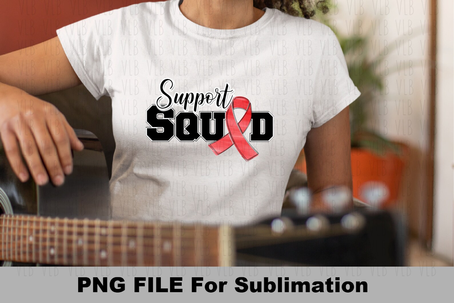 SUPPORT Squad Awareness Red Ribbon Png Awareness for - Etsy