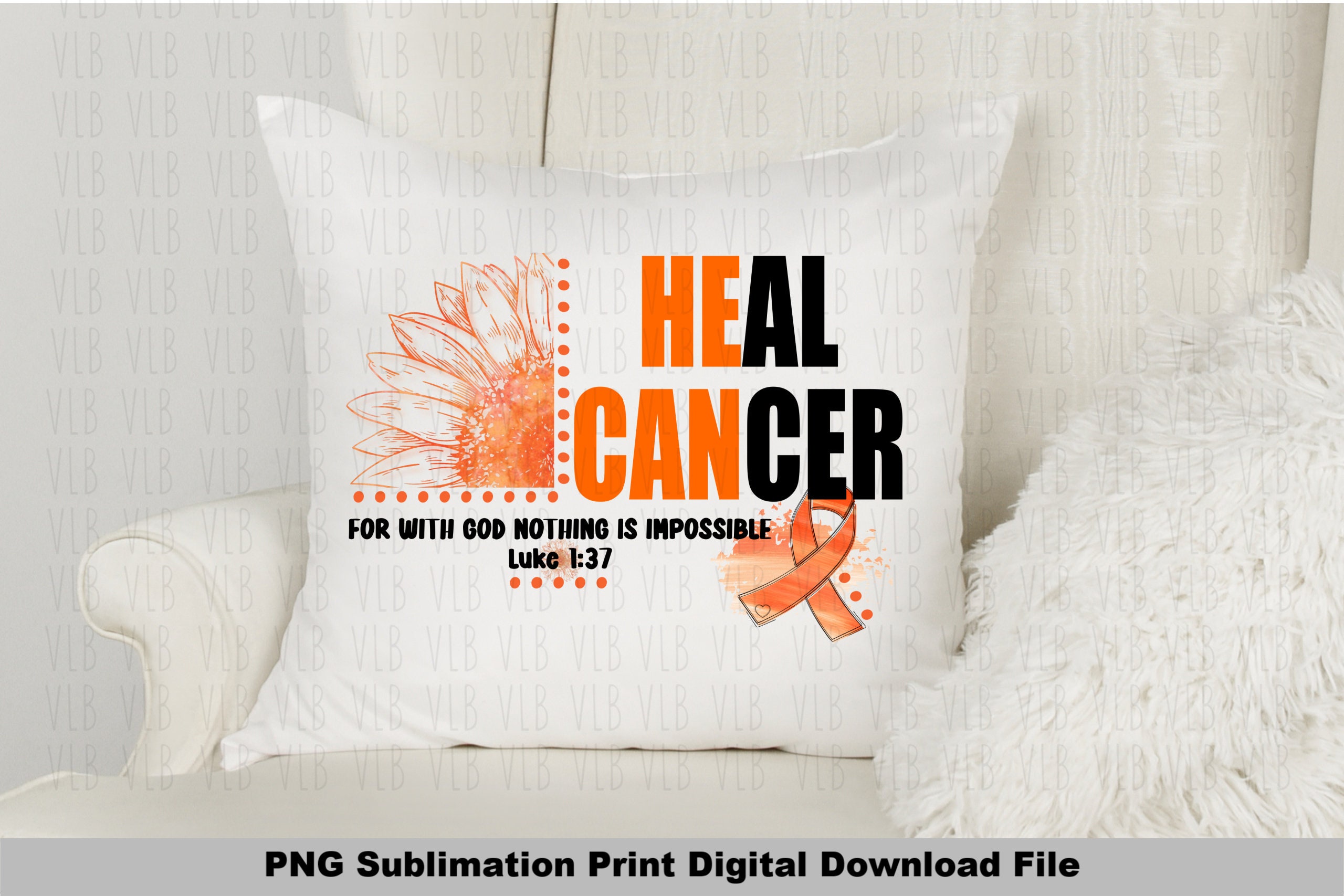 HEAL CANCER Awareness for With God Nothing is Impossible He - Etsy
