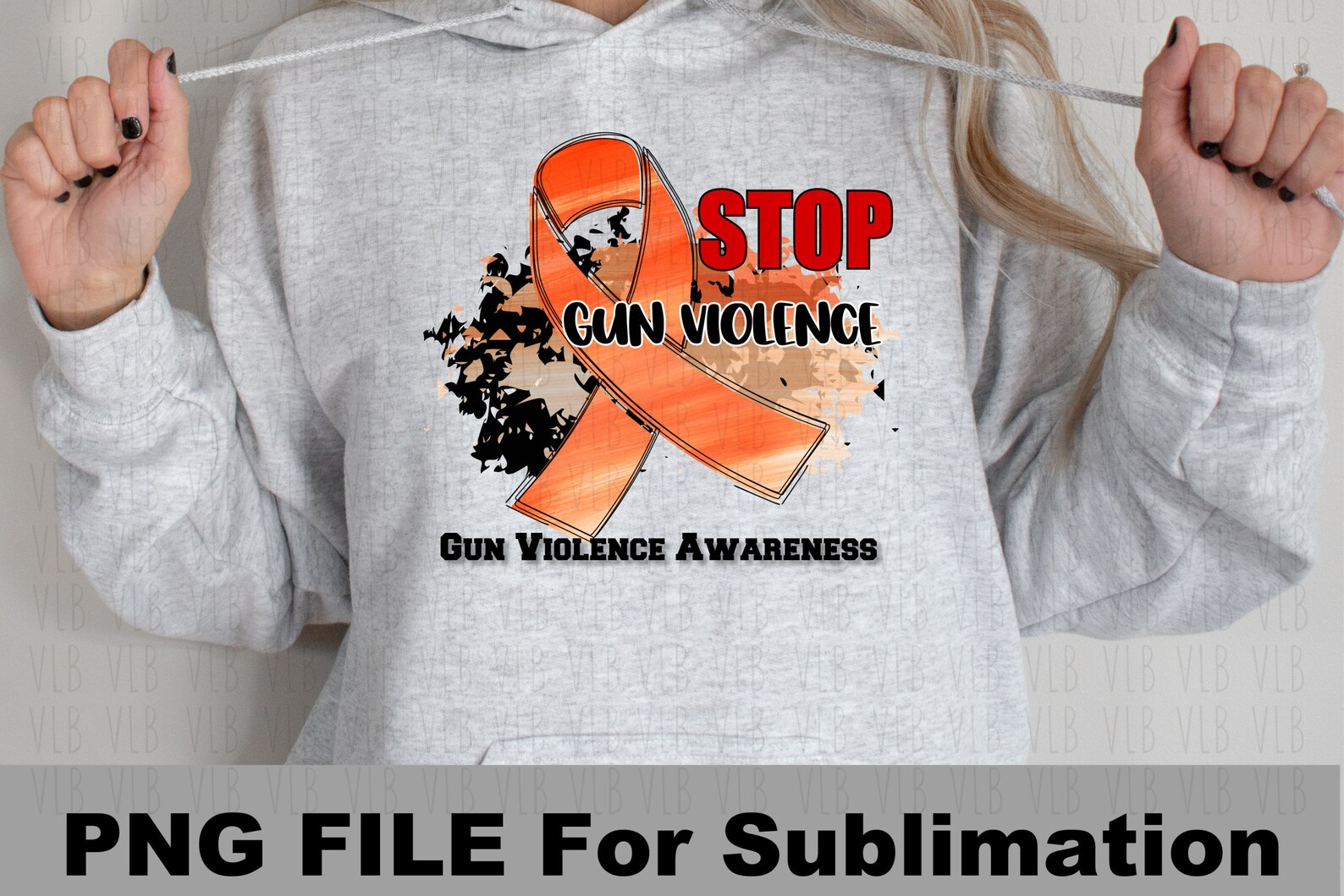 STOP GUN VIOLENCE Orange Awareness Ribbon - June Gun Violence Awareness ...