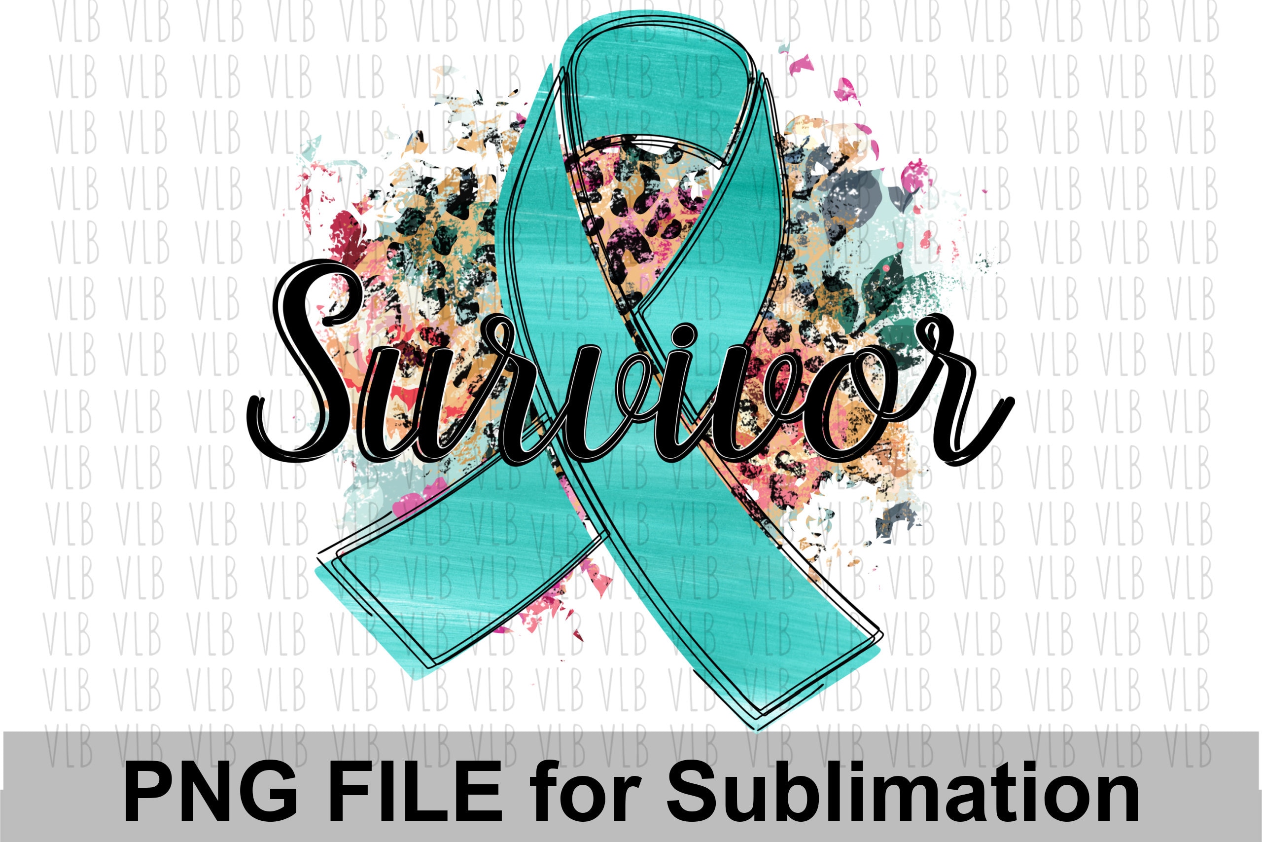 Ovarian Cancer Awareness Ribbon