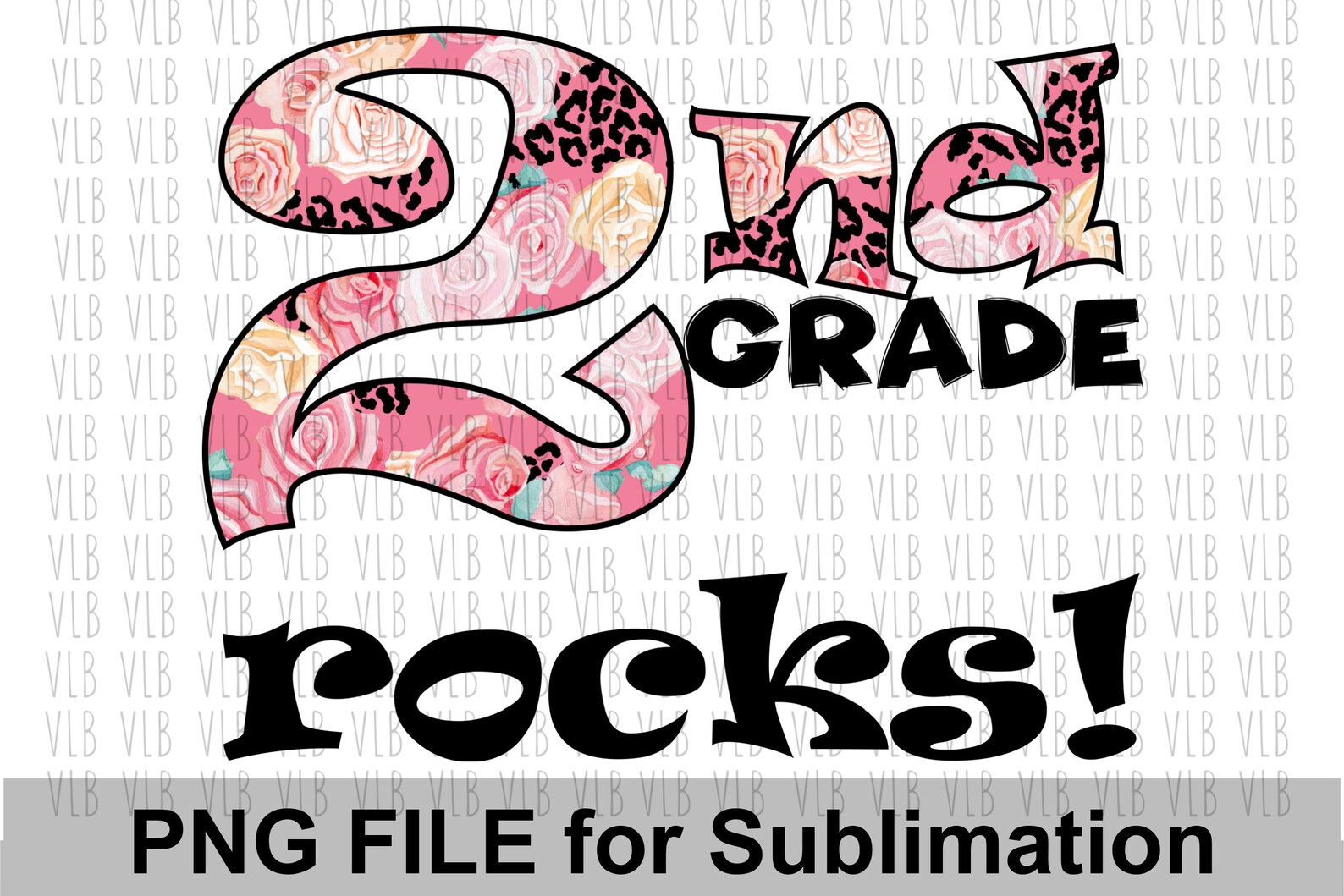 2ND GRADE ROCKS Png File For Students Back To School Kids | Etsy