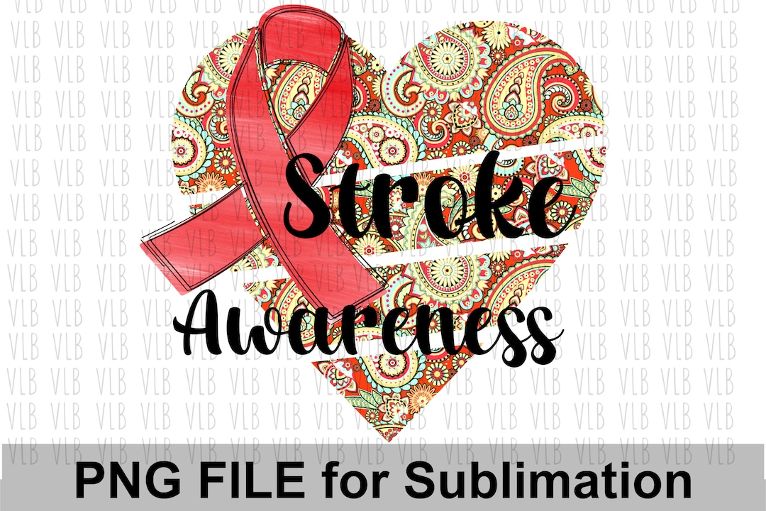 STROKE AWARENESS RIBBON - Heart Disease Awareness Clipart, Red Ribbon ...