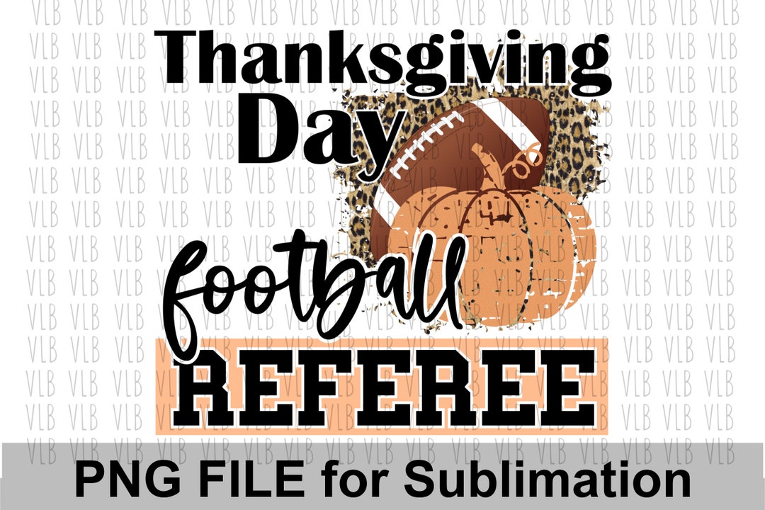THANKSGIVING DAY FOOTBALL Referee Png File, Distressed Pumpkins ...