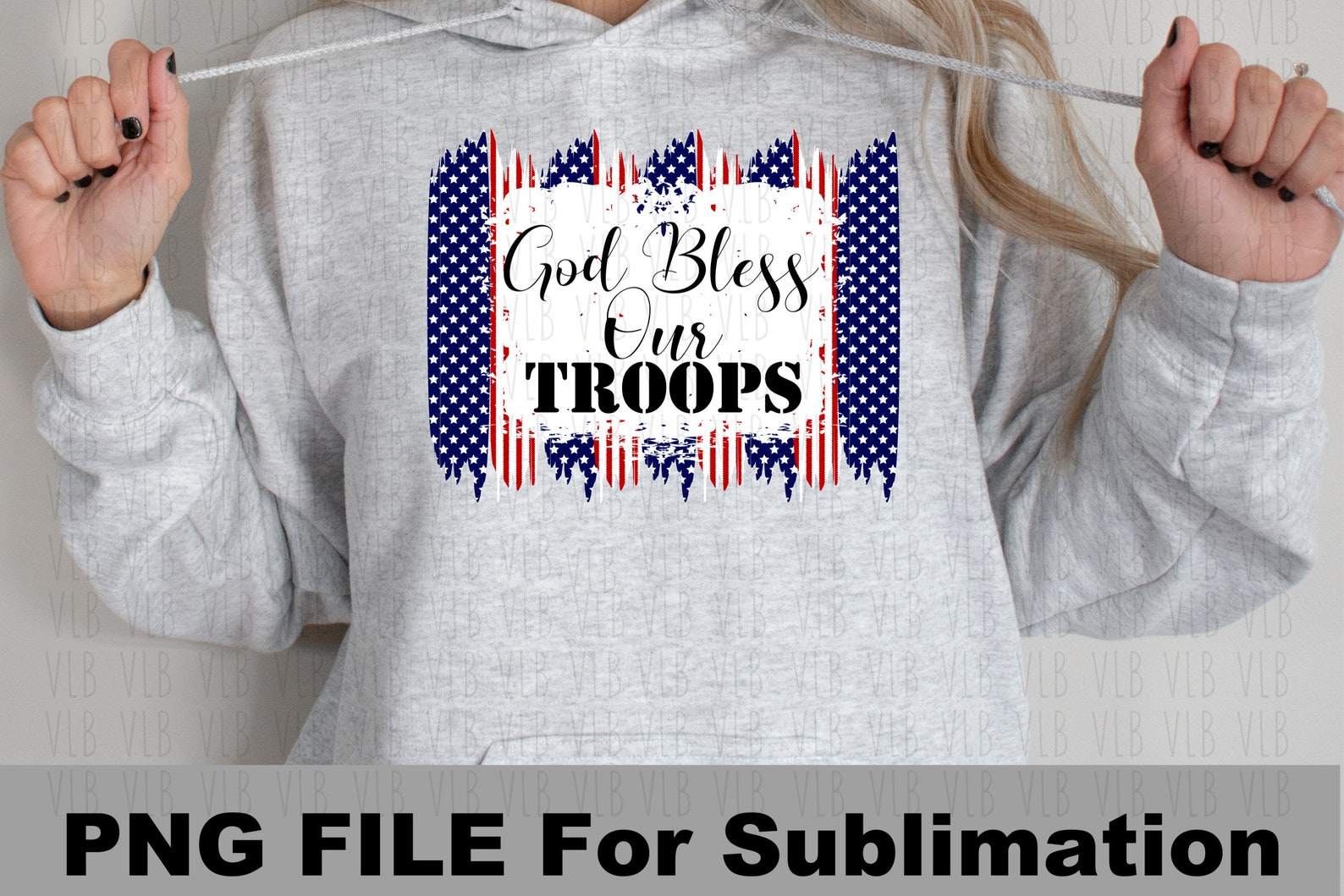 GOD BLESS OUR Troops Png File American Patriotic | Etsy