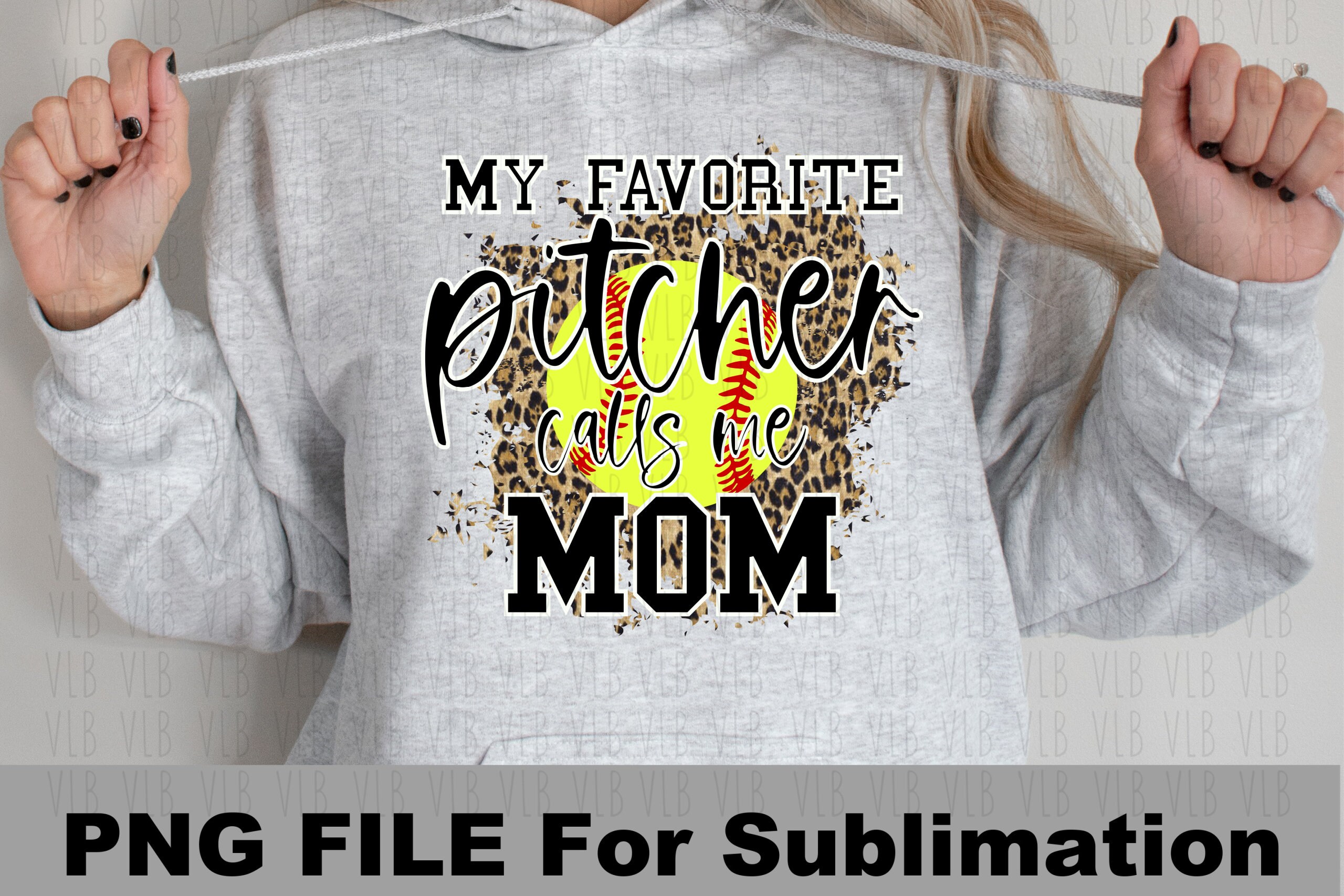 MY FAVORITE Pitcher Calls Me Mom on Cheetah Png File, DIY Softball ...