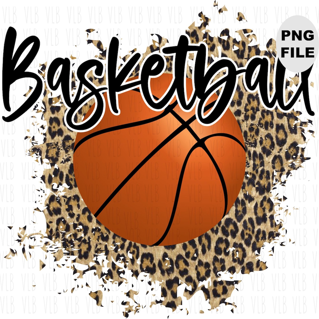 BASKETBALL TEMPLATE Design on Cheetah Background Png File, Customer Add ...