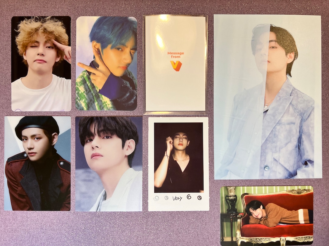 Official BTS V Kim Taehyung Photocards - Etsy