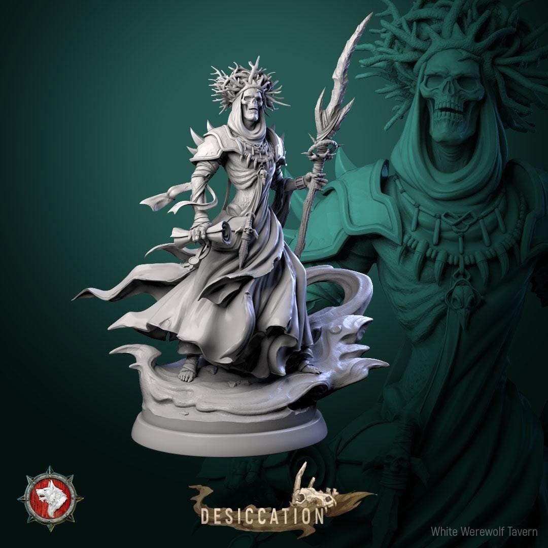 Lich Miniature | Tabletop RPG Miniature | White Werewolf Tavern ...