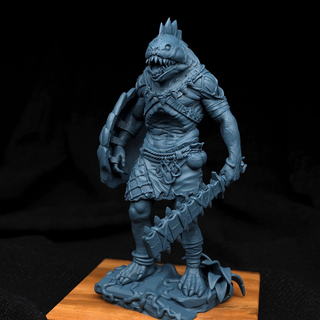 Fishman Warrior Miniature | Tabletop RPG Miniature | Creature Armory ...