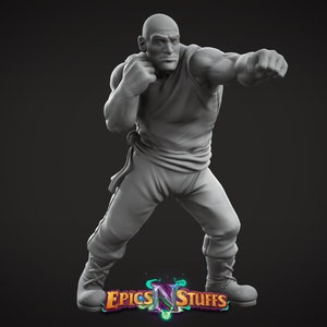 Human Boxer Miniature Tabletop RPG Miniature Epic 'N' Stuff Roleplaying ...