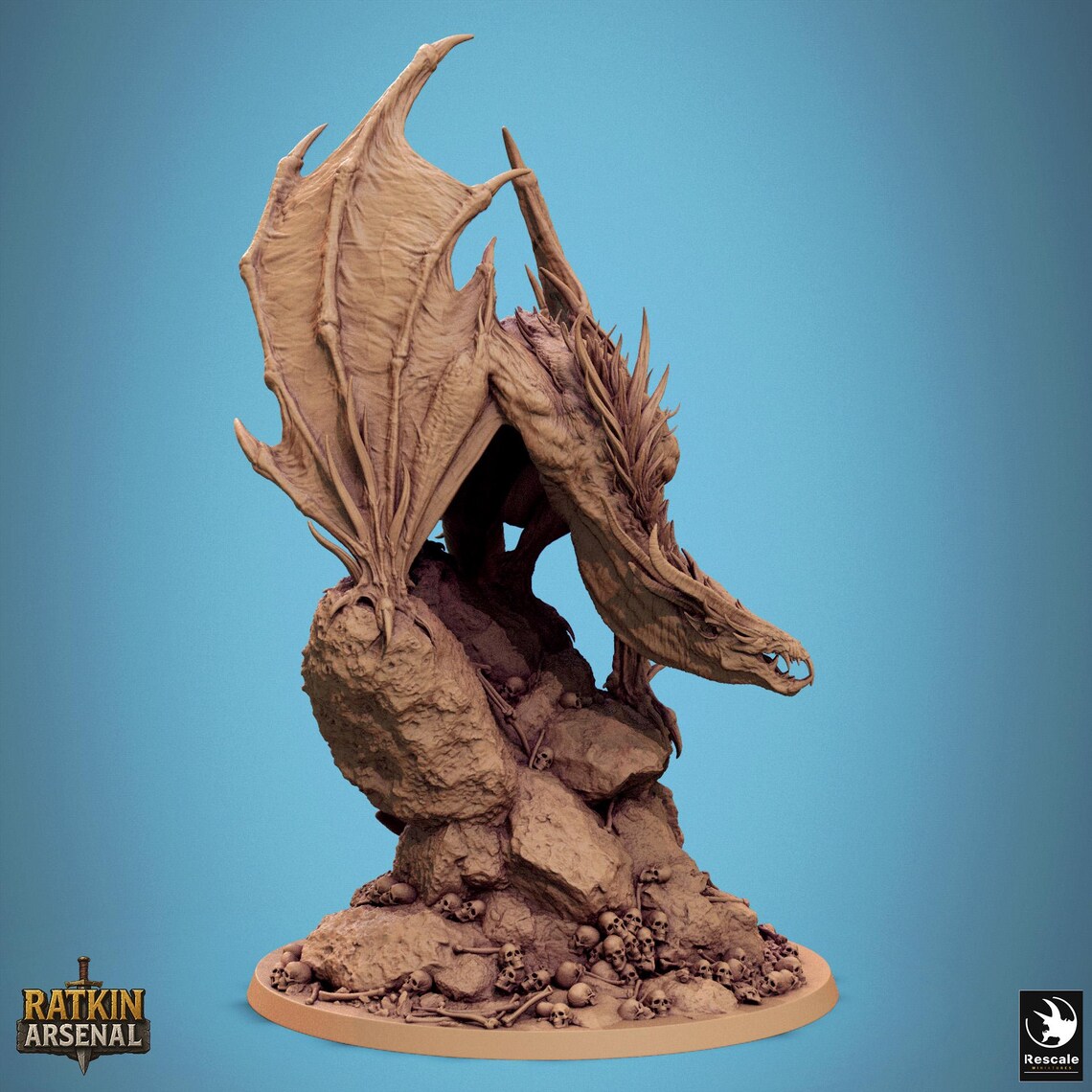 Crypt Wyrm Miniature | Tabletop RPG Miniature | Rescale Miniature ...