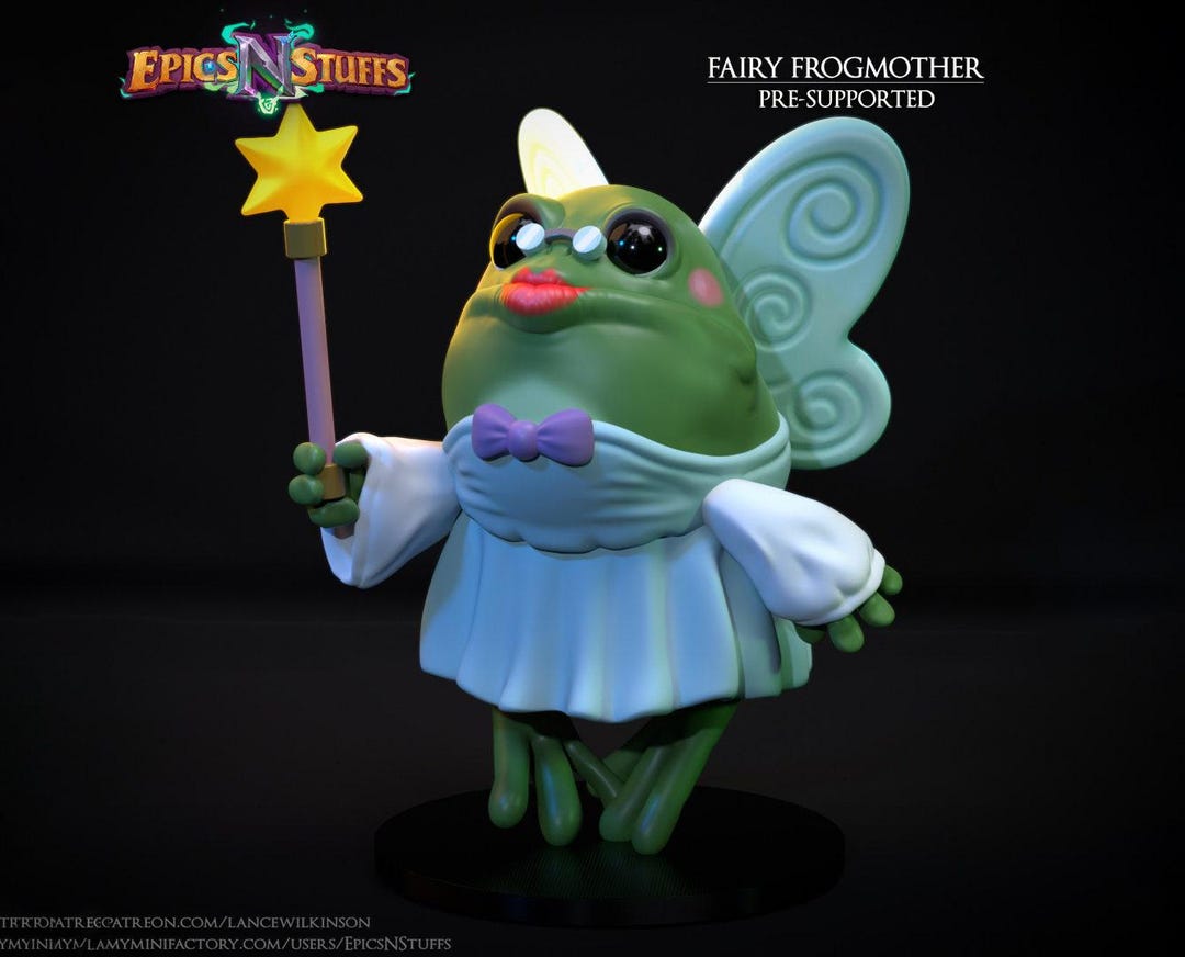 Frogfolk Fairy Miniature | Tabletop RPG Miniature | Epic 'N' Stuff ...