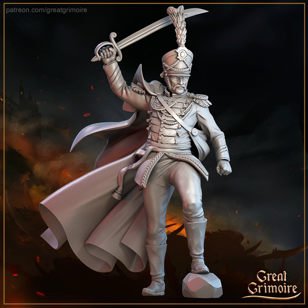 Hussar Miniature | Tabletop RPG Miniature | Great Grimoire ...
