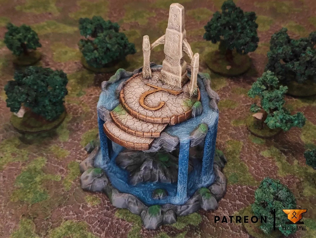 Floating Elven Ruin Island Terrain Scenery | Makers Anvil | Roleplaying ...