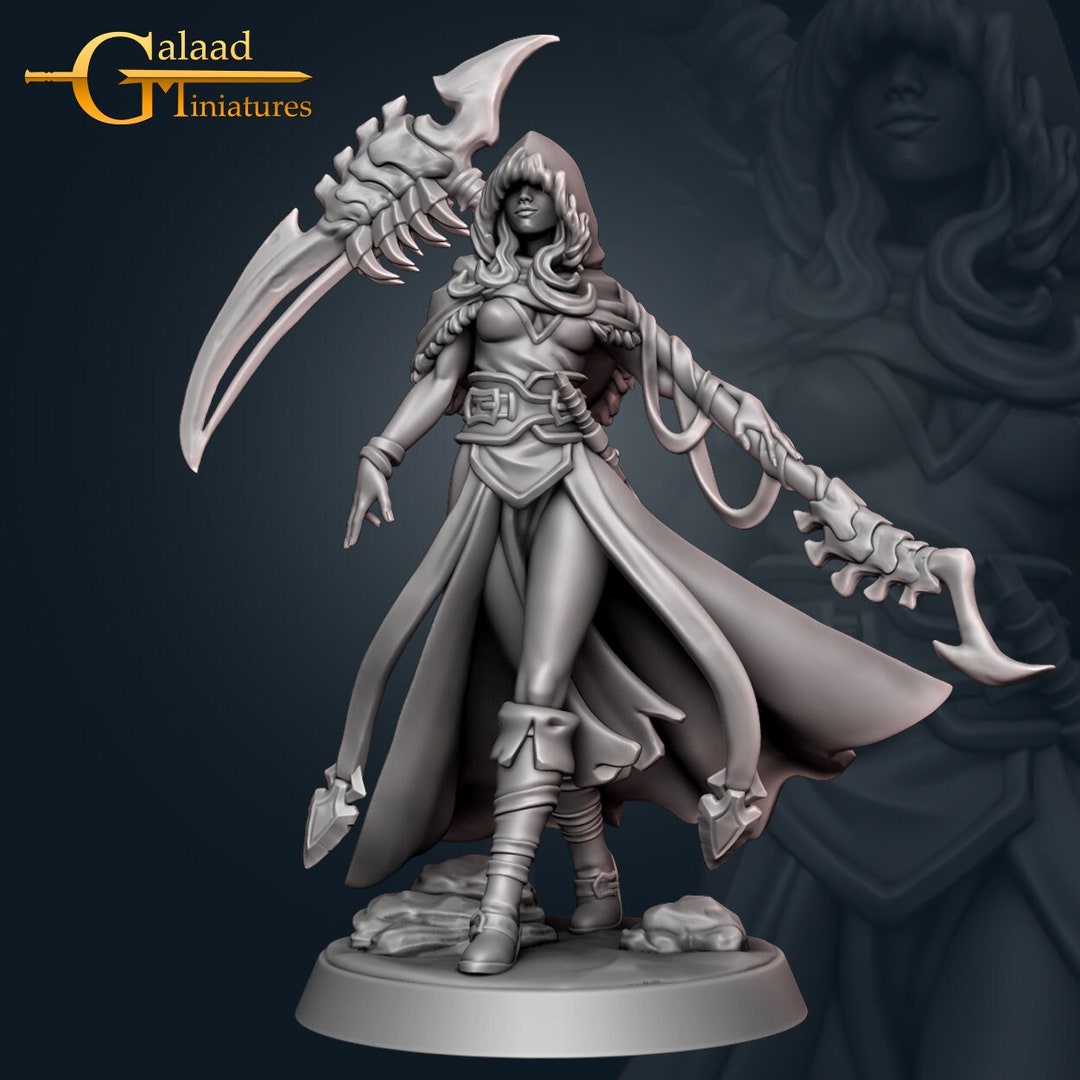 Female Reaper Miniature Tabletop RPG Miniature Galaad Miniatures ...