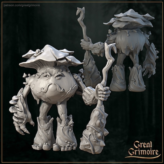 Myconid Miniature Tabletop RPG Miniature Great Grimoire - Etsy