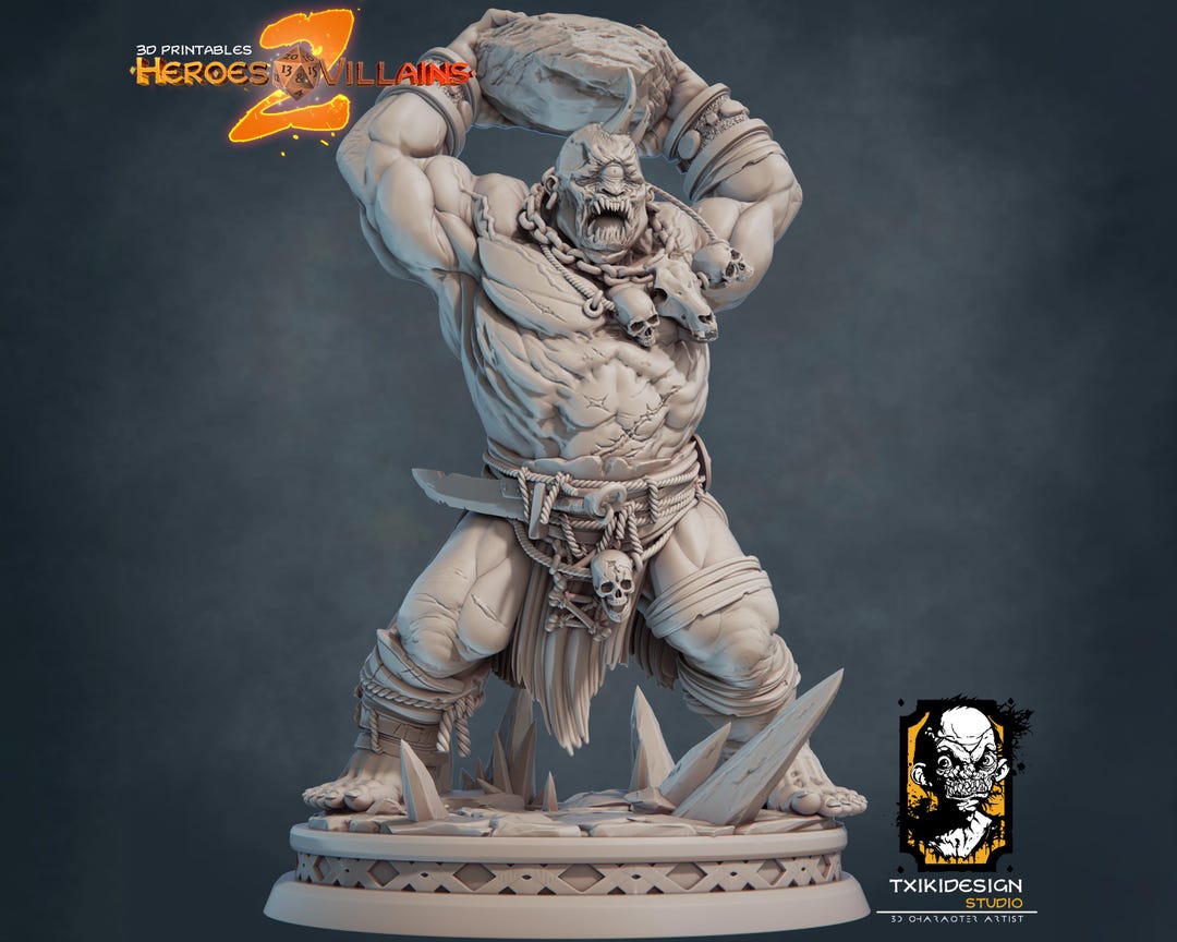 Cyclops Miniature | Tabletop RPG Miniature | Javier Txiki Tejedor ...