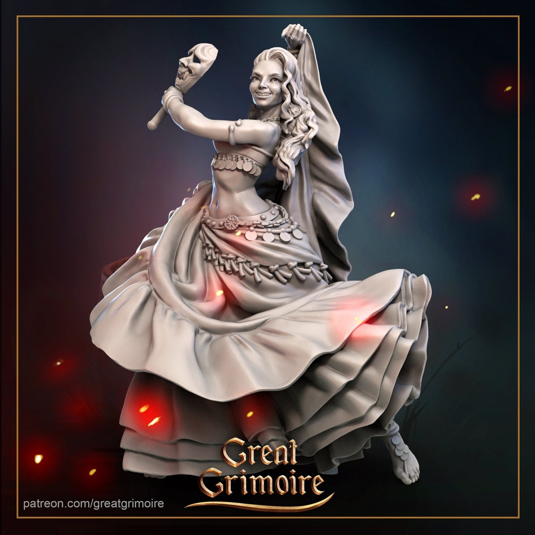 Dancer Miniature | Tabletop RPG Miniature | Great Grimoire ...