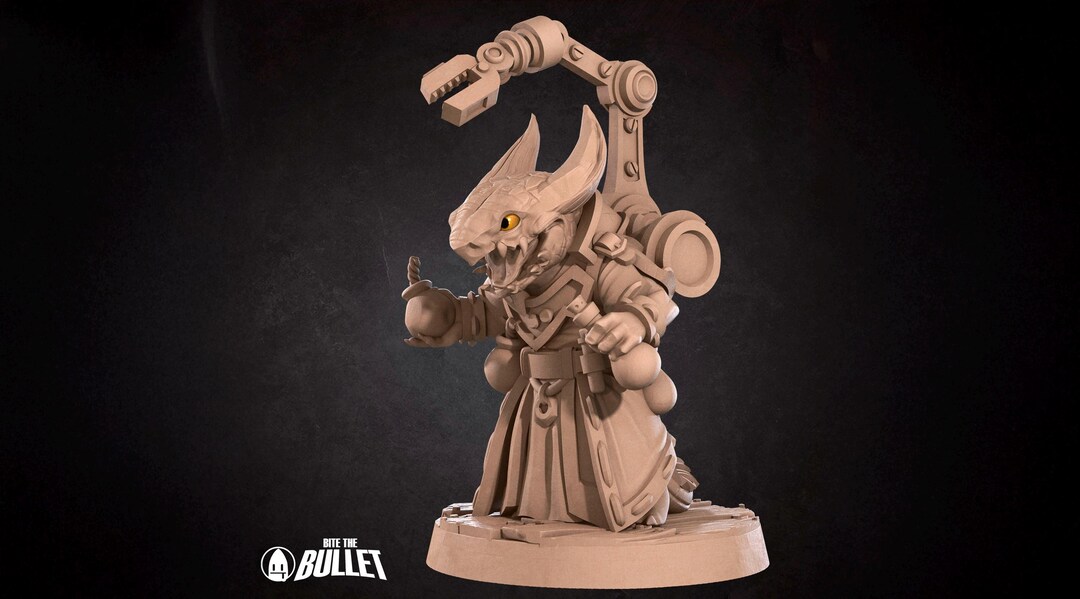 Kobold Inventor Miniature | Tabletop RPG Miniature | Bite the Bullet ...