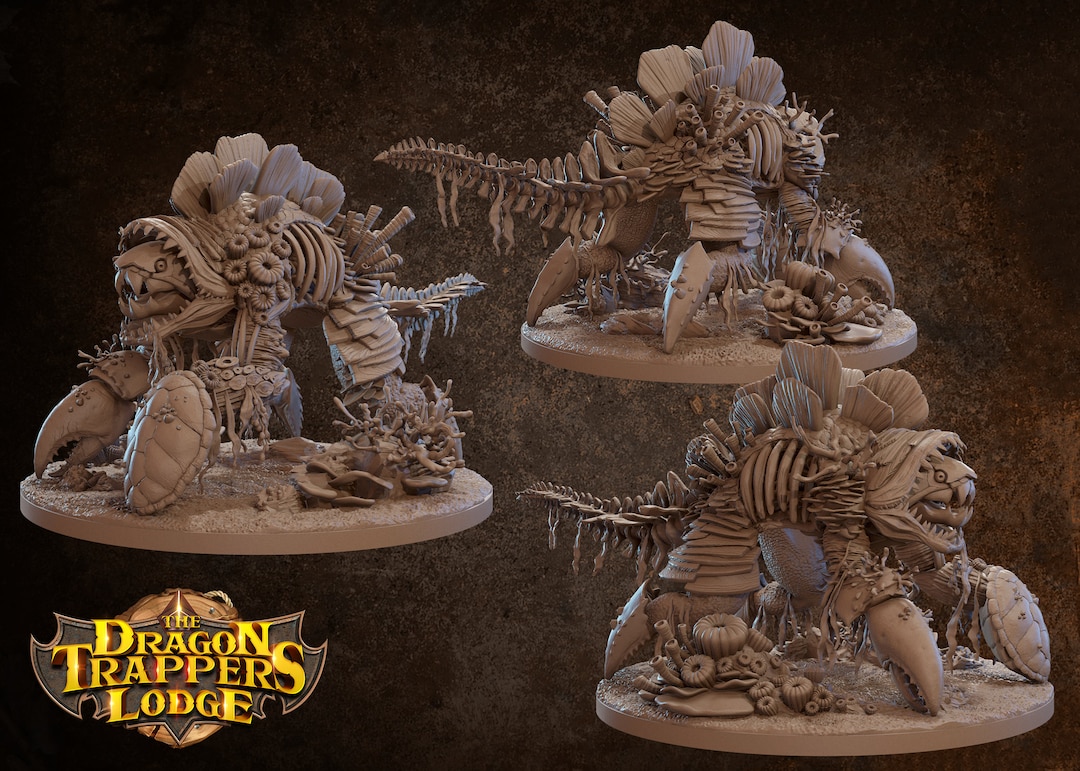 Coral Golem Miniature Tabletop RPG Miniature Dragon Trappers Lodge ...