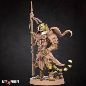 Tabaxi Ranger Miniature | Tabletop RPG Miniature | Bite the Bullet ...
