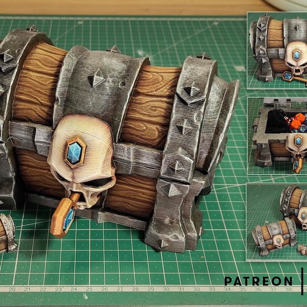 3d Printed Treasure Box Puzzle - Etsy