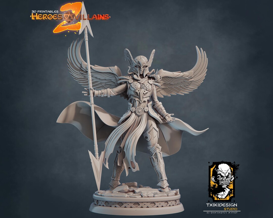 Valkyrie Miniature | Tabletop RPG Miniature | Javier Txiki Tejedor ...