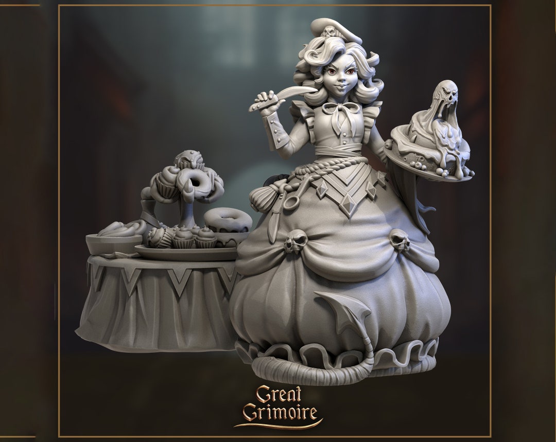 Female Baker Miniature | Tabletop RPG Miniature | Great Grimoire ...