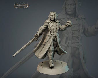 Synthwave Bard Miniature Twin Goddess Miniatures Tabletop RPG Miniature ...