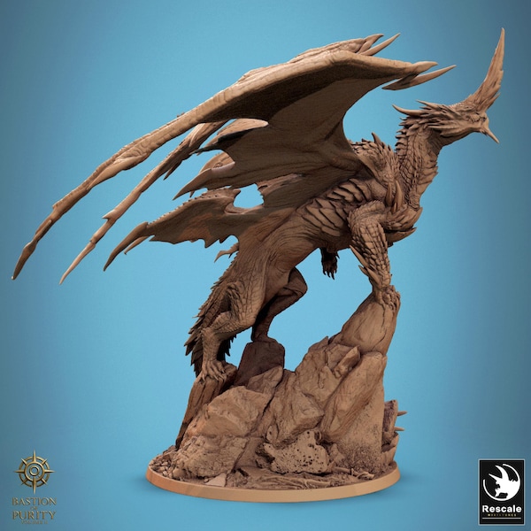 Crimson Colossal Blue Dragon - Etsy Canada