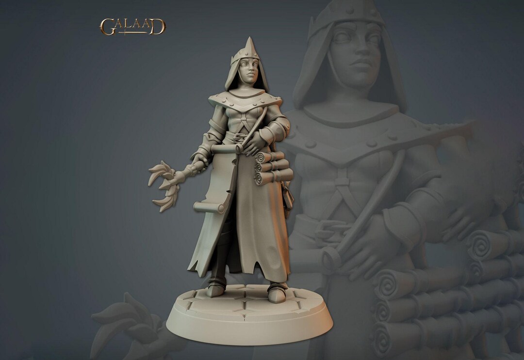 Priestess Miniature | Tabletop RPG Miniature | Galaad Miniatures ...