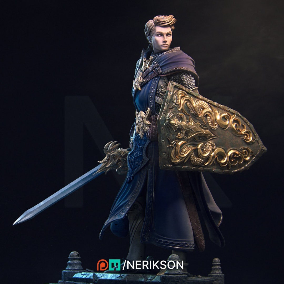 Paladin Miniature, Aaron | Tabletop RPG Miniature | Nerikson ...