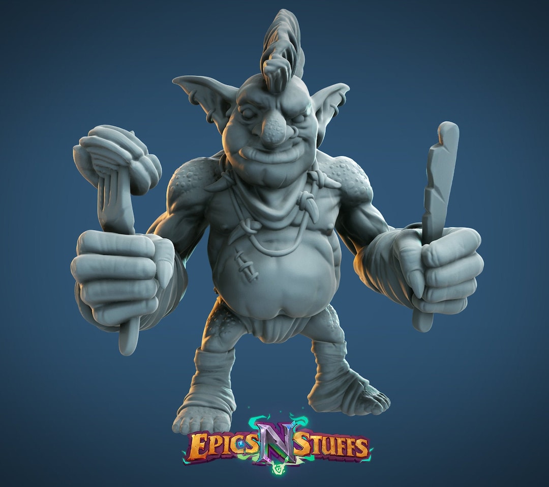 Goblin Cannibal Miniature Tabletop RPG Miniature Epic 'N' Stuff ...