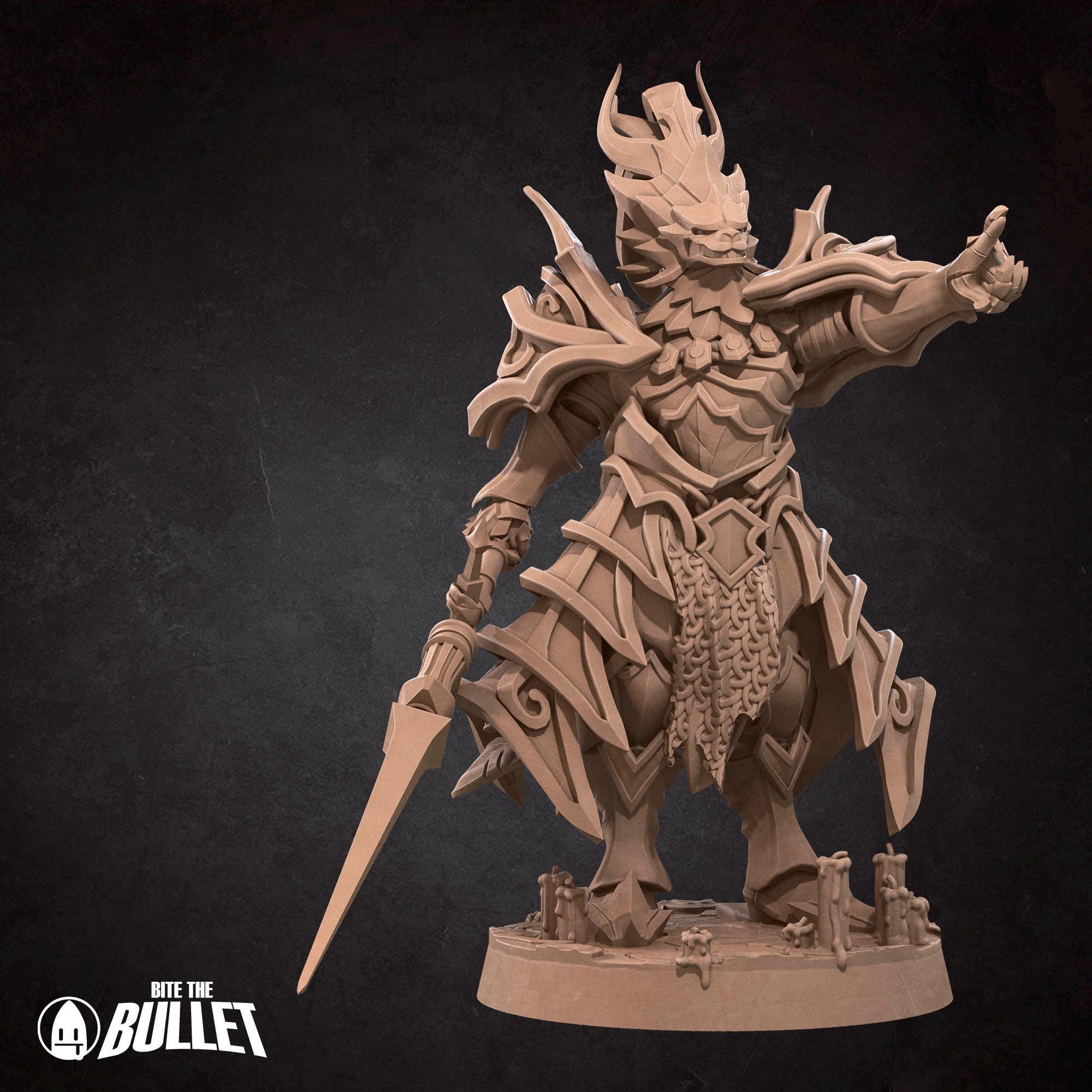 Dragon Slayer Miniature, Leo | Tabletop RPG Miniature | Bite the Bullet ...