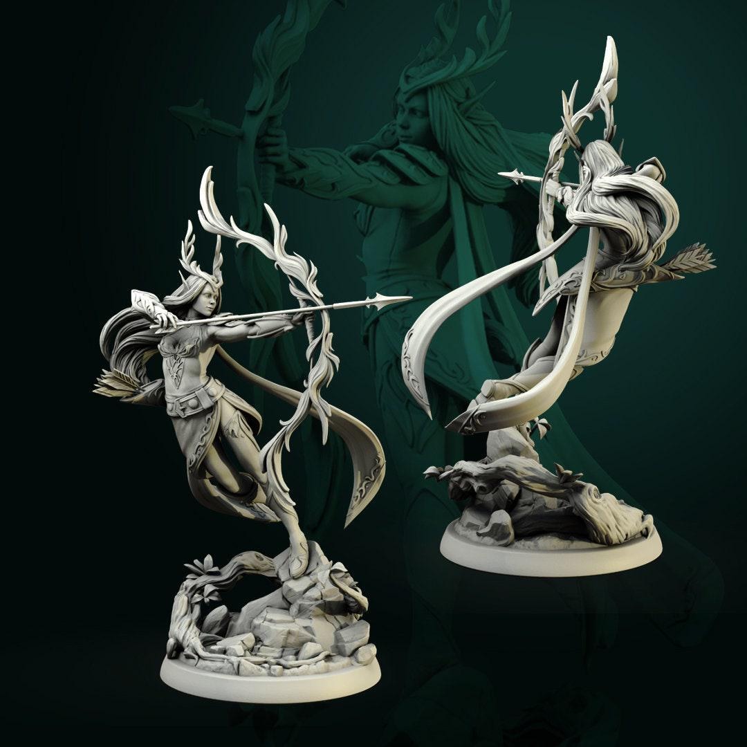 Elven Queen Miniature, Niel | Tabletop RPG Miniature | White Werewolf ...