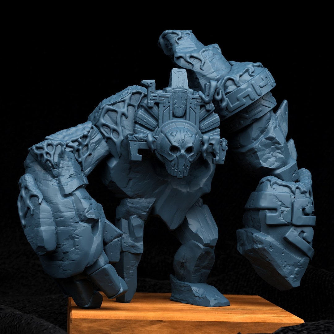 Stone Golem Miniature Tabletop RPG Miniature Creature Armory ...