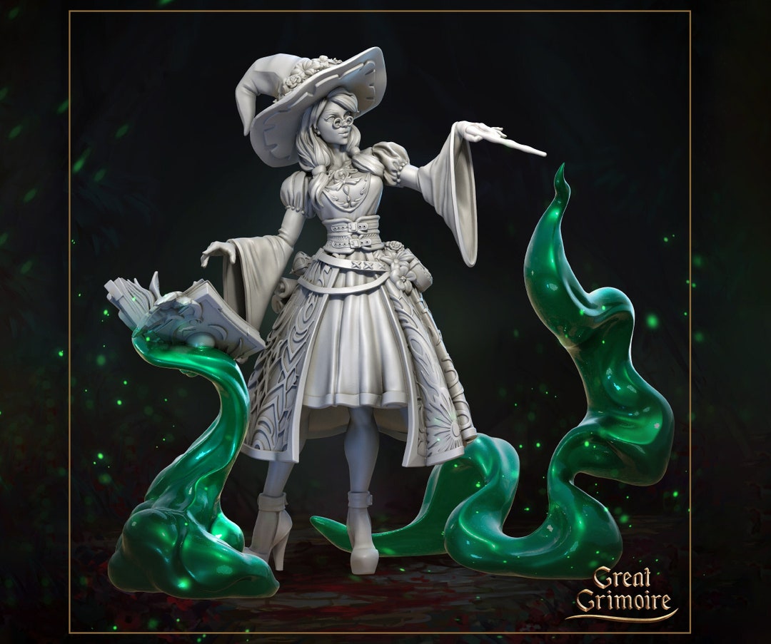 Good Witch Miniature | Tabletop RPG Miniature | Great Grimoire ...