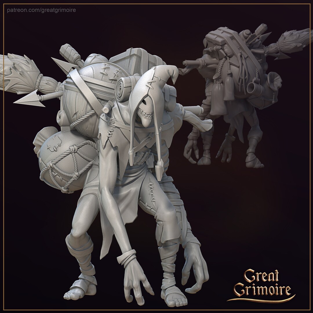 Hoarder of Goods Miniature | Tabletop RPG Miniature | Great Grimoire ...