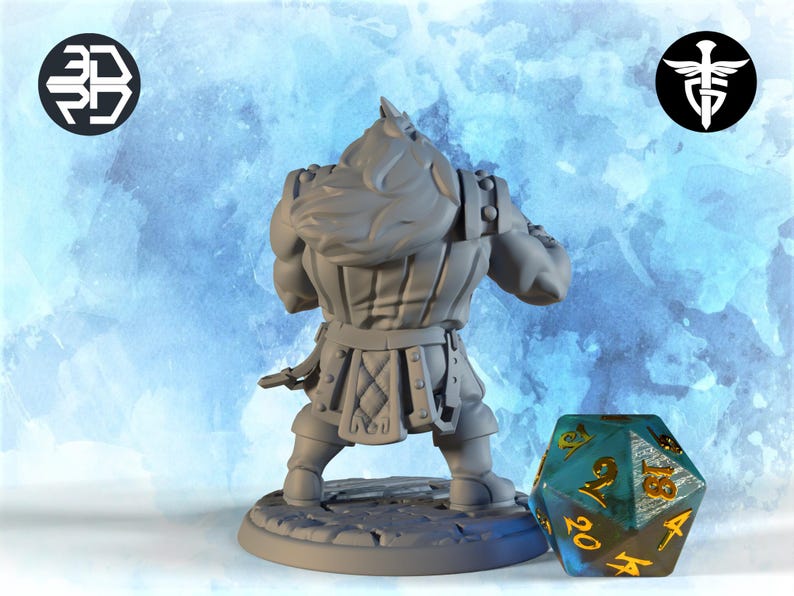 Dwarf Monk Miniature, Storgen | Twin Goddess Miniatures | Tabletop RPG ...
