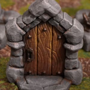 Dungeon Doors Terrain Scenery | Makers Anvil | Roleplaying 3D Printed ...