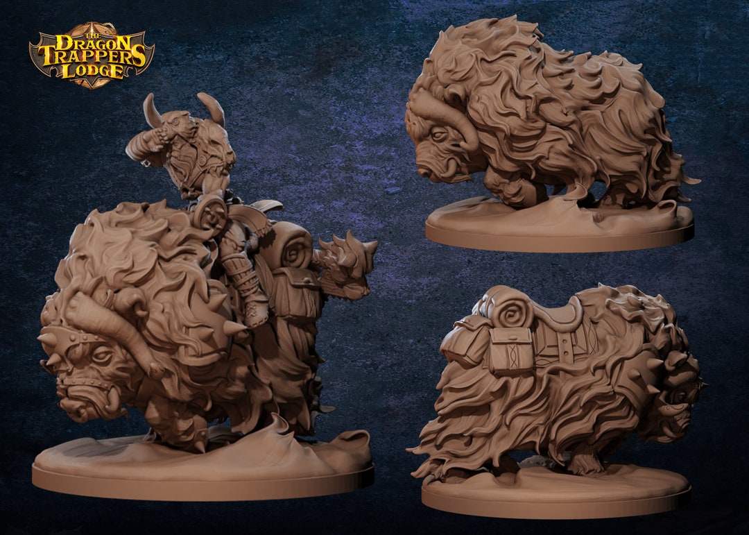 Ox Mount Miniature Horgarth Tabletop RPG Miniature Dragon - Etsy 日本